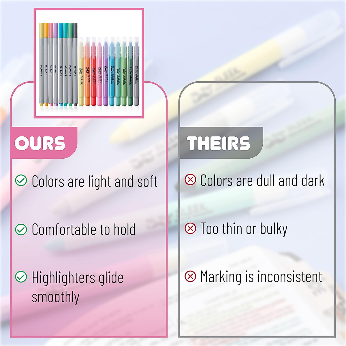 Mr. Pen- Bible Gel Highlighters and Fineliner Pens No Bleed, Pastel Colors, 18 Pcs, Bible Journaling Kit, Bible Highlighters and Pens No Bleed, Bible Pens, Gel Highlighters, No Bleed Highlighters.