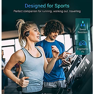 Kinivo BTH240 Bluetooth Headphones (Black, On-Ear, Wireless Music, Hands-Free Calling, Built-in Mic, Foldable, Memory Form Earpads, Travel Bag)