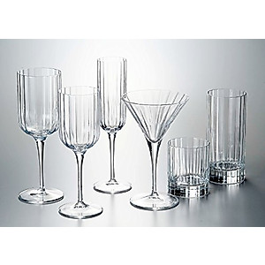 Luigi Bormioli Bach 8.25 oz Martini Glasses, 4 Count (Pack of 1), Clear