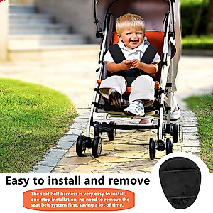 Baby Shoulder Crotch Pad Set, Straps Shoulder Pads Suit for Toddlers, Infant, Car Seat Hip Support, Universal Soft Seat Belt Covers Cushion for Car Seats, Pushchair, Stroller, High Chair (3pc Pads)