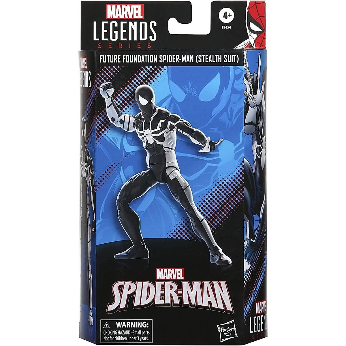 Hasbro Spider-Man Marvel Legends Series 6-inch Future Foundation (Stealth Suit) Action Figure Toy,Includes 4 Accessories