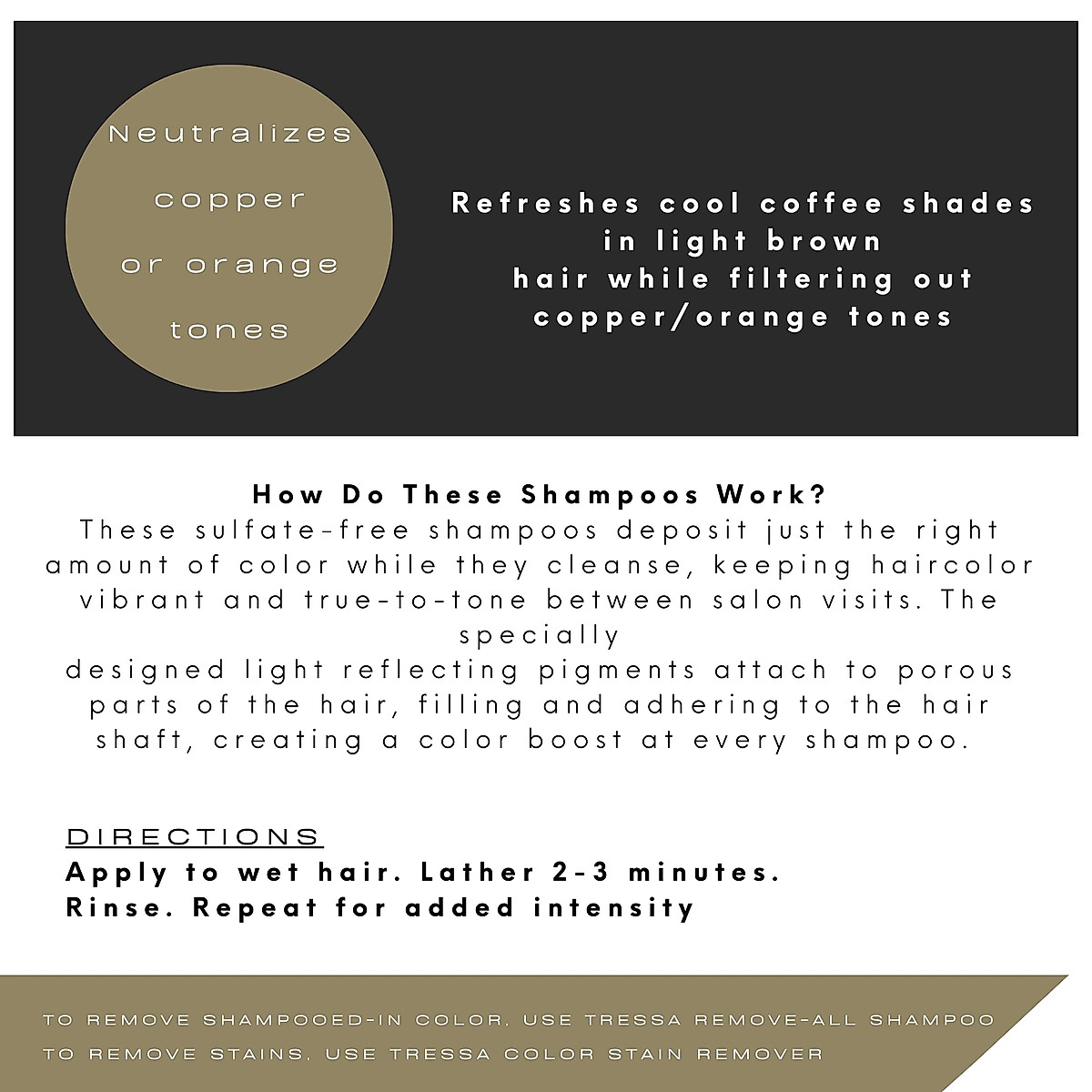 Tressa Watercolors Shampoo - Hazelnut 8.5 oz