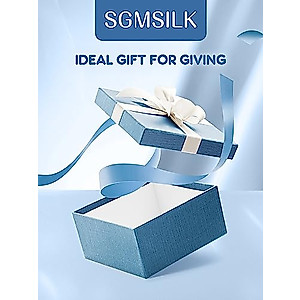 Mulberry Silk Pillowcase for Hair and Skin, SGMSILK 22 Momme Natural 6A Silk Pillow Case with Zipper Soft Texture, Single Sided Washable Pure Silk Pillow Cover(White, Standard 20"x26")