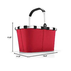 reisenthel carrybag red- Sturdy shopping basket with plenty of storage space and practical inner pocket - Elegant and water-repellent design
