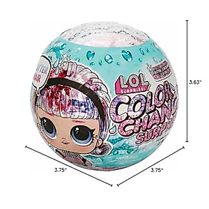 L.O.L. Surprise! Glitter Color Change Doll with 5 Surprises- Collectible Doll Including Sparkly Fashion Accessories, Holiday Toy, Great Gift for Kids Girls Ages 4 5 6+ Years Old