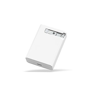 Eggtronic PAWH65 Sirius Compact Portable AC 65 Watt Universal Smart Electronic Device USB Adapter Wall Charger, White