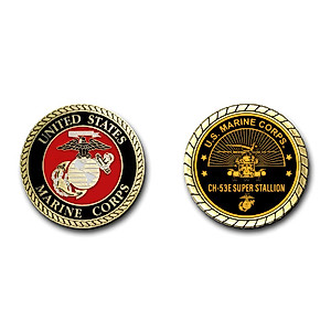 US Marine Corps CH-53E Super Stallion Challenge Coin Officially Licensed