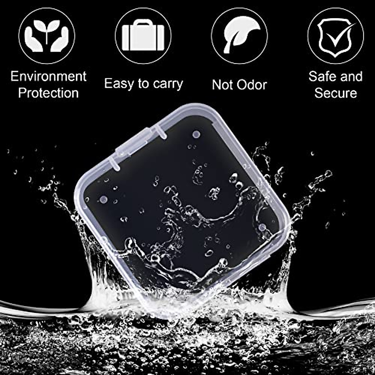 24 Pcs Mixed Sizes Clear Plastic Storage Containers, Small Rectangular Storage Organizer with Lid,Beads Storage Box for Storage Beads, Crafts, Jewelry, Clay, Crayons, Pins,Sewing, Cards (2 Sizes)