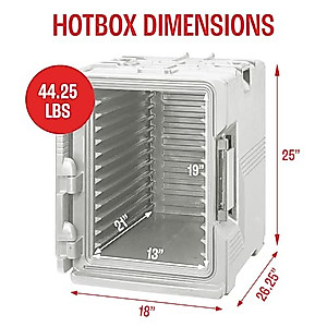 CAMBRO Insulated Food Pan Carrier - Hotbox for Catering & Transport - UPCS400 Series (Speckled Gray)