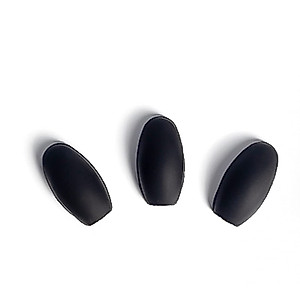 KAIY 3Pcs Saxophone Rubber Thumb Rest, Black Silicone Thumb Rest Palm Key Risers Finger Protector, for Alto Tenor Soprano Sax Key Pad Accessories