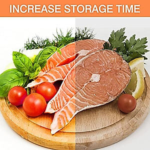 EZDOIT Vacuum Sealer Bags Commercial Grade for Food Saver, Food Sealer Bags BPA Free, Heavy Duty, Food Vac Bags for Storage Meal Prep or Sous Vide 100 Pack (4'' x 6'')