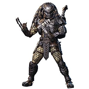Hiya Toys Alien vs. Predator: Scar Predator 1:18 Scale Action Figure, Multicolor