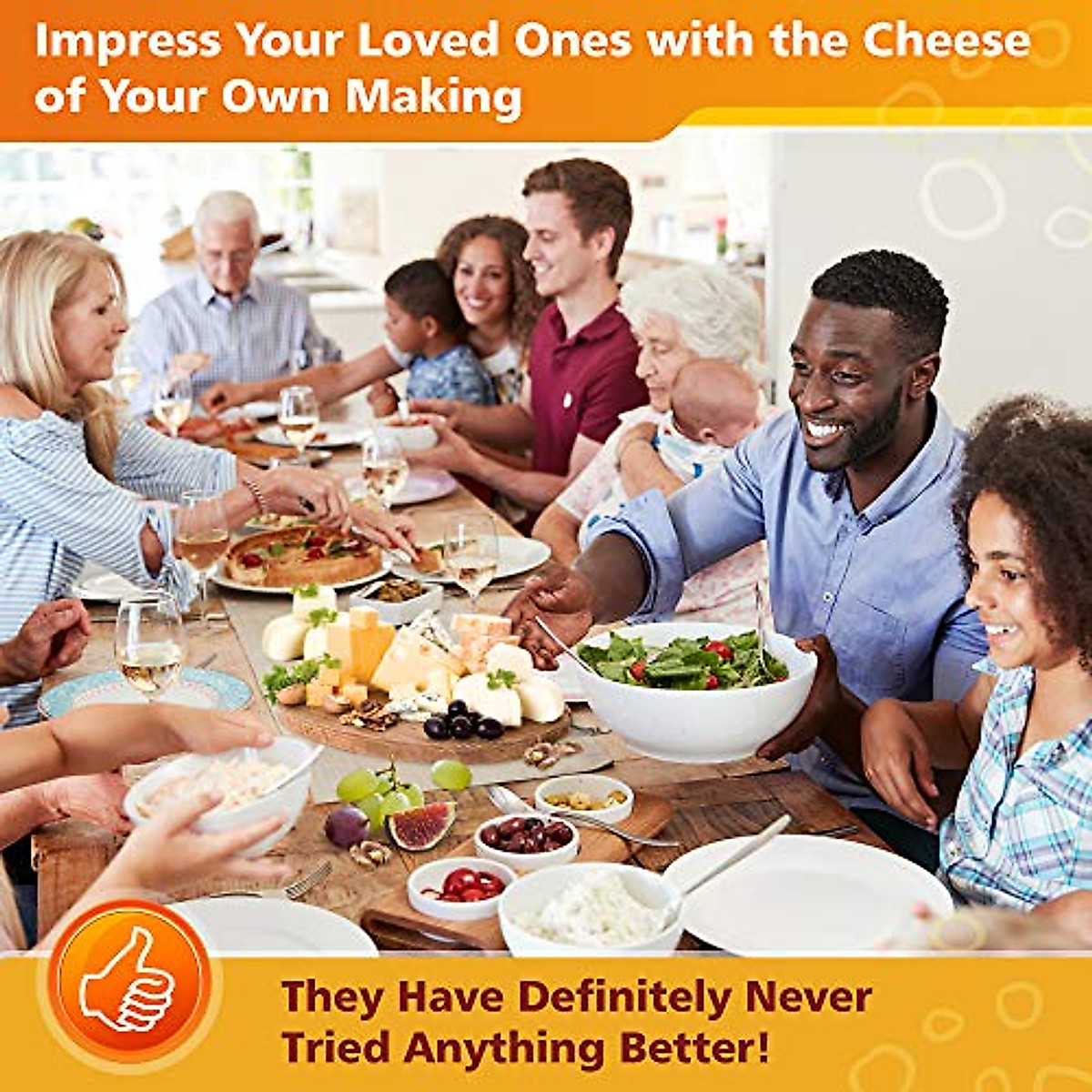 Grand Way Cheese Mold with a Follower and Cheesecloth – Cheese Making Kit – Cheesemaking Supplies – Cheese Set for Press – Reusable Cheesecloth – 100% Cotton Cloth for Straining – Paneer Maker