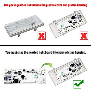 W10515058 Main LED Light and Driver Fit for Whirlpool Kenmore Maytag Kitchenaid, Only PCD Board, Replacement WPW10515058, PS11755867, W10522611, 3021142, W10465957, AP6022534
