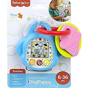 Fisher-Price Laugh & Learn Baby & Toddler Toy Digipuppy Pretend Digital Pet With Music & Lights For Ages 6+ Months