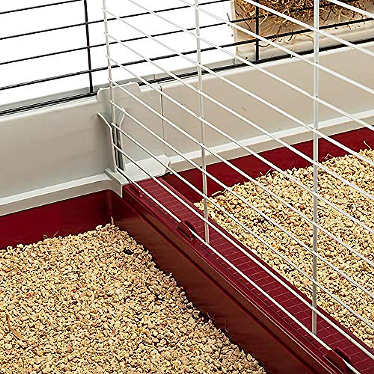 Ferplast Krolik XXL Rabbit Cage with Wire Extension, Rabbit Cage Includes All Accessories & Measures 63.8 L x 23.62 W x 19.68 H Inches, 1-Year Warranty, 63.78 x 23.62 19.62 x 19.68", Multicolor