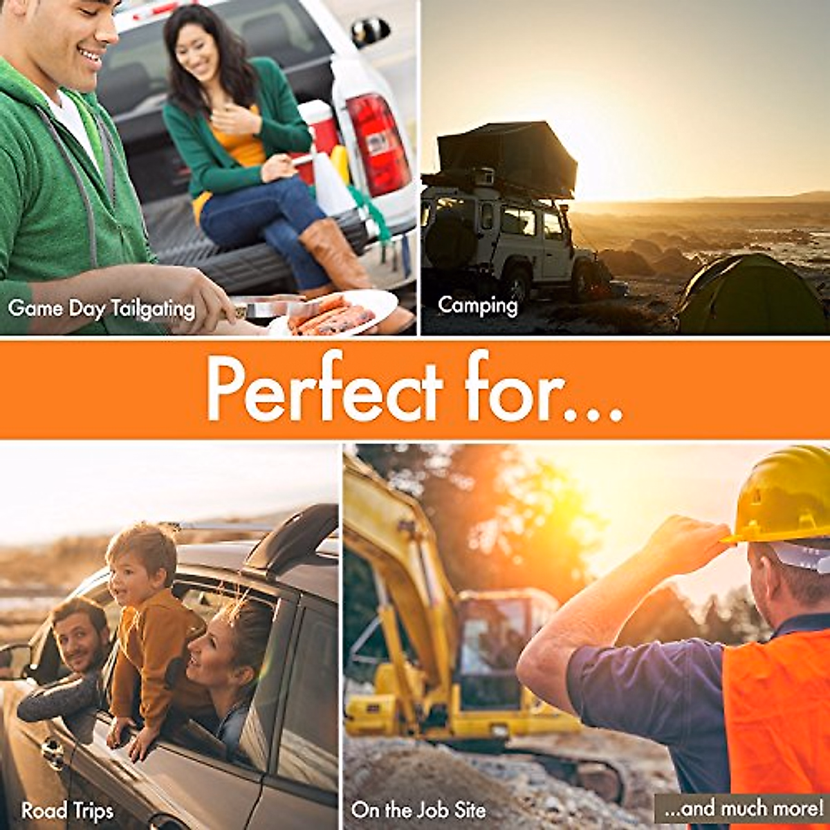 Gideon Heated Electric Lunch Box 12-Volt Portable Stove For Car, Truck, Camping, Etc. - Enjoy Hot Delicious Meals