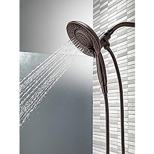 DELTA FAUCET 58569-RB25-PK In2ition HSSH 2.5 GPM 5-Setting Combo, Water Flow, Venetian Bronze