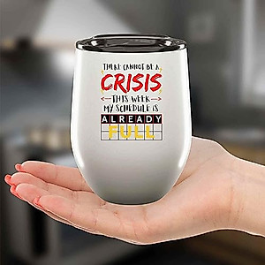 Humorous Gift For Boss Secretary Manager - Funny Gift For Boss Staff Secretary Manager - Large 12oz Wine Tumbler Cup