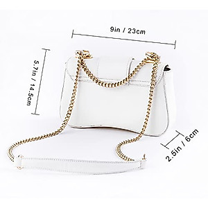 Before & Ever Mini White Shoulder Bag - Small Purse Mini Tote - Small Shoulder Bags for Women - Small White Clutches Purse Bag - White Clutch Handbag - Women's Trendy Cute Purses Hand Bags