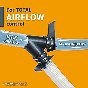 POWERTEC 70108-P4 4-Inch Blast Gate for Dust Collector, Dust Collection Fittings, 4 PK