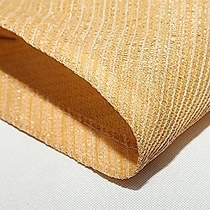 BELLE DURA 16'X16'X16' Triangle Sand Sun Patio Shade Sail Canopy Use for Patio Backyard Lawn Garden Outdoor Awning Shade Cover-185 GSM-Block 98% of UV Radiation-5Years Warranty