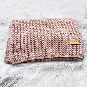 Winter Warm Scarf Women Knitted Scarf Winter Solid Color Soft Woolen Thickening Warm Long Scarf (Pink, One Size)