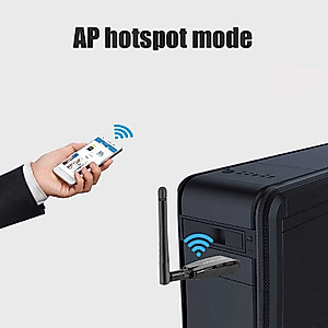 Blueshadow 2-in-1 USB WiFi Bluetooth Adapter AC1200 Dual Band 2.4G/5G Wireless Network Adapter 5dBi High Gain WiFi Antenna WiFi Adapter for Gaming Pc/Laptop/Desktop Supports Windows 10/8.1/8/7/XP