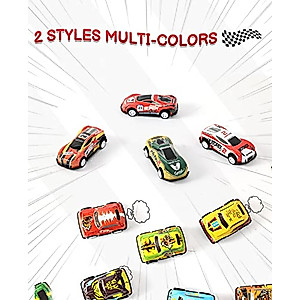 MONKLE 36 Pack Pull Back Cars, Friction Mini Toy Cars Fun Bulk Race Car Set for Kid Ages 3 4 5 6 Years Old, Boys and Girls Christmas Birthday Party Gifts, and Treasure Box Toys for Classroom