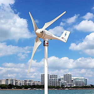 Mars Rock Small Wind Turbine Wheel Hub And Cap 3 Vanes Blades’ Screws & Nuts Kit For Horizontal Wind Turbine Generation DIY 100w To 1000w Small Windmill Accessories Parts