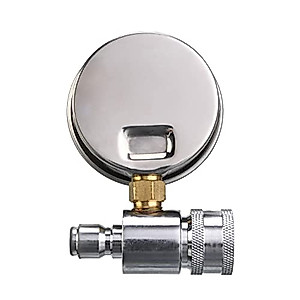 M MINGLE Pressure Washer Gauge Kit, 3/8 Inch Quick Connect, 6000 PSI