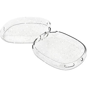 SaharaCase Hybrid Flex Cover Case for Apple AirPods Max [Rugged] Headphone Protection Antislip Grip Slim (Transparent Sparkle)
