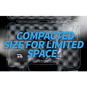 SILENT DRY Renewable Small Safe Dehumidifier Block, Rechargeable Portable Moisture Absorbers for Gun Accessories/Closet/Cabinet/Camerant/Gym Bag, up to 5L, 4 Pieces, Invisible