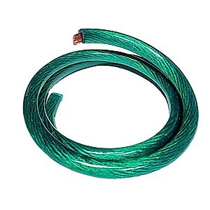 IMC Audio 1/0 Gauge CCA Power Green Wire Cable (10ft Green) Battery Cable Wire, Automotive, Car Audio Speaker Home Stereo System, RV Trailer, Amp Wiring 0 Guage Power Wire Cable 0 Car Audio