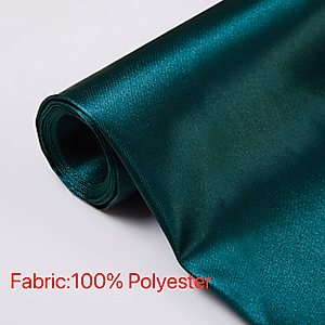 1 Yard 63" Wide Blackish Green Silky Satin Fabric for Wedding,Decoration,Party,Fashion,Apparel,DIY Crafting,Sewing