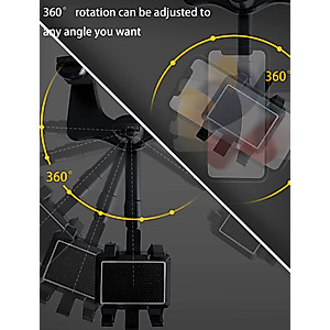 360°Rotatable and Retractable Car Phone Holder, Multifunctional Adjustable Mount, Universal Rearview Mirror Phone Holder for All Mobile Phones