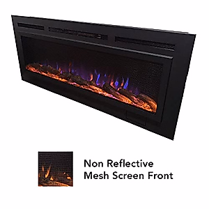 Touchstone Sideline® Anti-Glare Screen-Front 60" 80047 Electric Fireplace