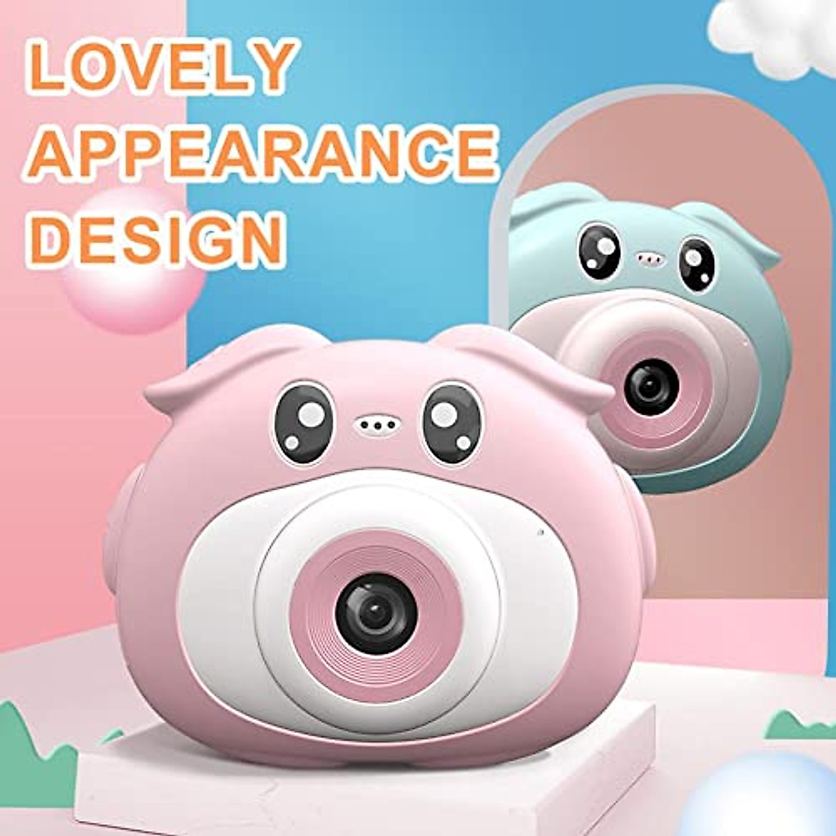 KRONDO Digital Camera,Mini Kid Camera Christmas Birthday Gifts for Boys Age 3-9, HD Digital Video Cameras for Toddler, Portable Toy for 3 4 5 6 7 8 Year Old Boy 32GB SD Card