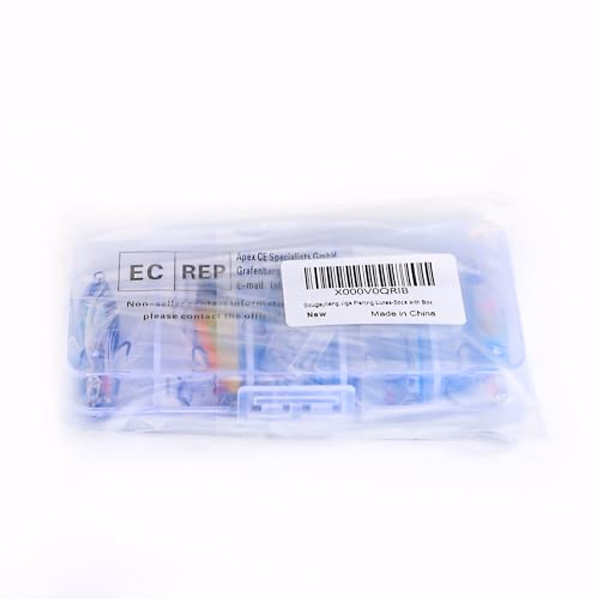 Sougayilang Jigs Fishing Lures Sinking Metal Spoons Micro Jigging Bait with Treble Hook for Saltwater Freshwater Fishing-A-2.56in/1.16oz-5PCS with Box