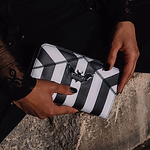 Killstar Never Trust the Living Beetlejuice Movie Bats Clutch Wallet