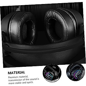 PATINS Wireless Gaming Headset Headset Headset Wired Noise Cancelling Headphones Black Headphones Cord Headphones Laptop Headphone Single Sided Computer Headphone Earbuds Light