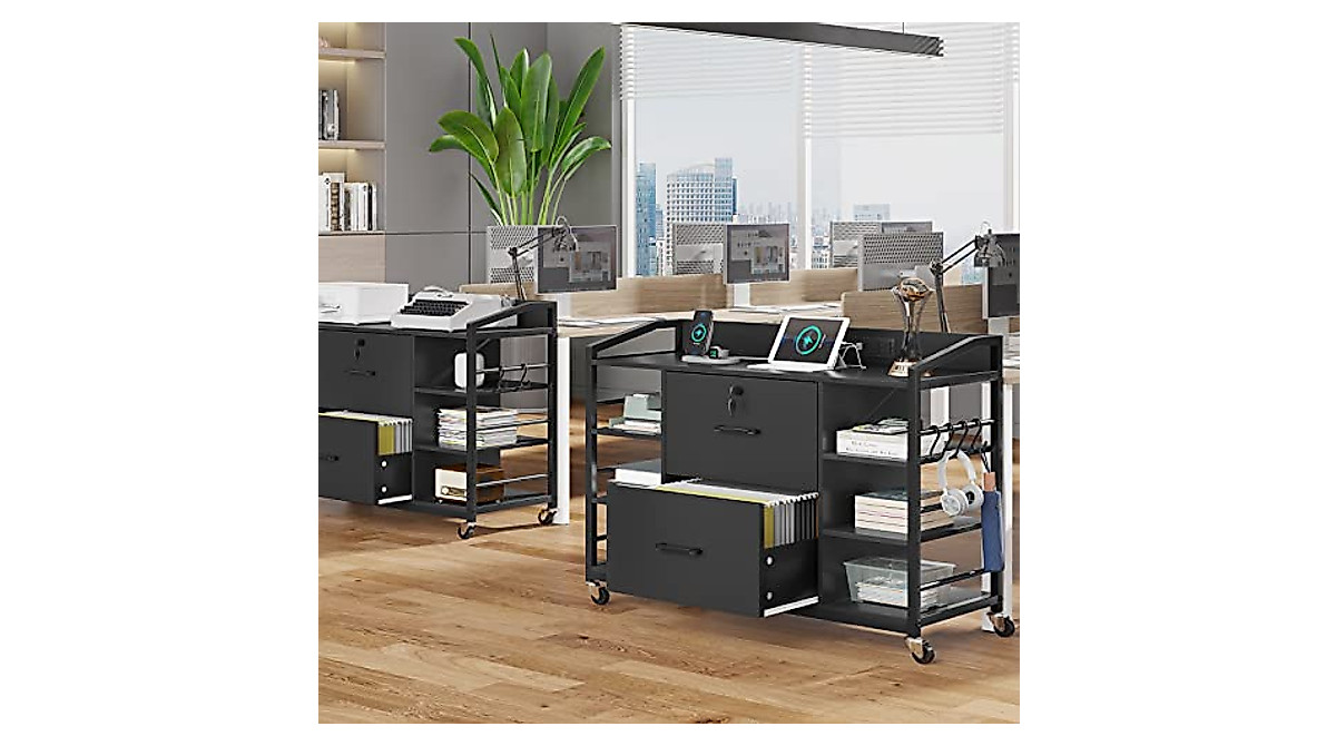 SEDETA 44" Filing Cabinet - Secure & Versatile Design