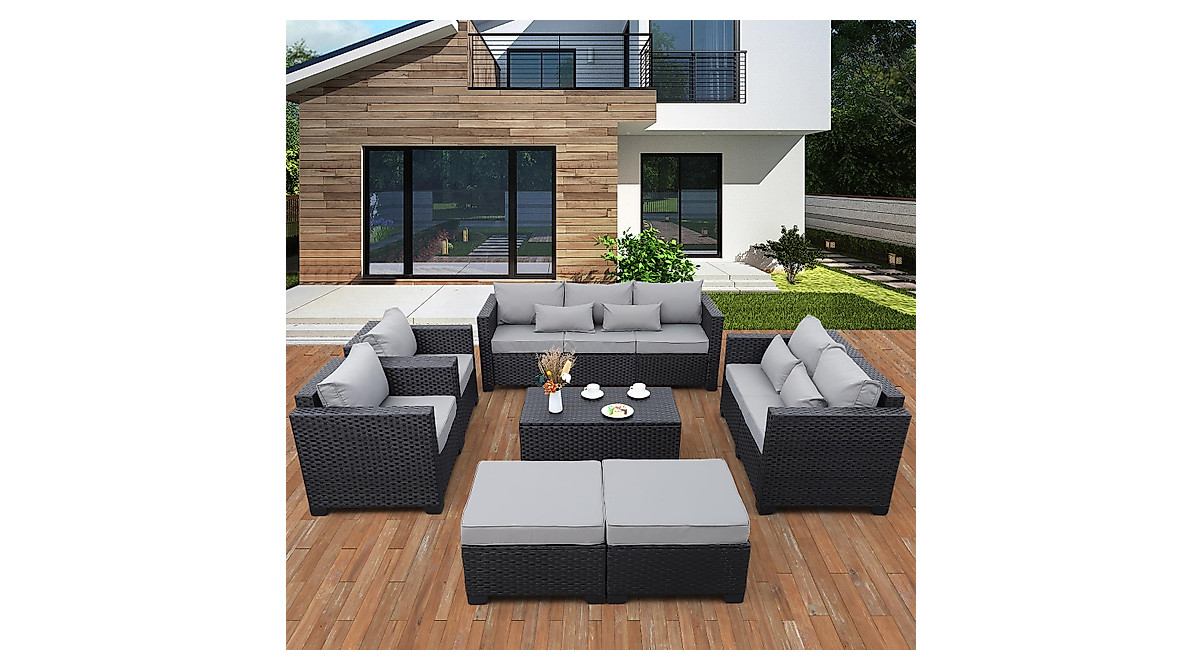 Rattaner 7-Piece Patio Furniture Set for Outdoor Comfort