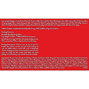 Milk-Bone Original Brushing Chews, 35 Small/Medium Daily Dental Dog Treats Scrubbing Action Helps Clean Teeth