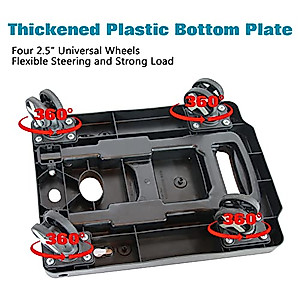 LKFDFIA Folding Hand Truck Portable Foldable Dolly Cart 110 lbs Lightweight Luggage Cart with Backpack & 3 Ropes, Dolly for Moving Travel Shopping Airport Office Use