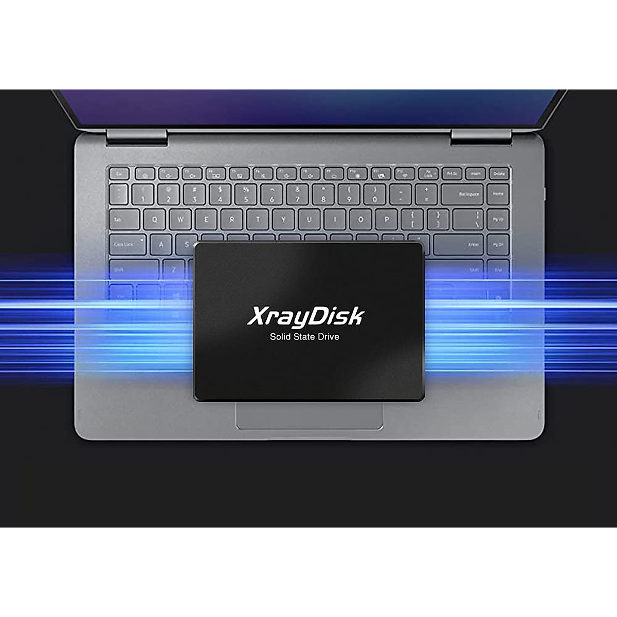 Xraydisk Sata3 1TB 3D NAND TLC 2.5 Inch SATA III Internal Solid State Drive SSD (Read Speed up to 540 MB/s) Compatible with Laptop & PC Desktop (1TB, Black)