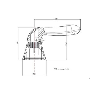 American Standard M961642-0020A Plastic Lever Handle Kit