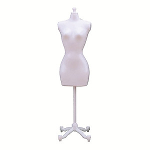Doll Dressup Model Gown Mannequin Model Stand, Fits Doll Dress Hollow Body T-Shirt Display, Doll Mannequin Model Stand Store Torso Display 8.46 inch