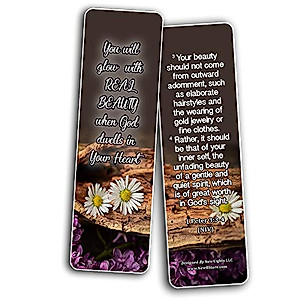 Devotional Bible Verses for Women Bookmarks (12 Pack) - Collection of Inspiring and Motivational Bible Verses and Quotes for Women