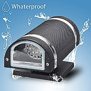 Rosykite Outdoor Wall Lights, Dusk to Dawn Outdoor Lighting Fixtures Wall Mount - Front Door Lights 6000k - Up Down Light Fixture for Porch, Patio, Garage